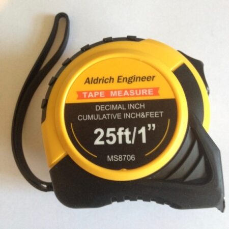 Aldrich Engineer – Decimal inch tape measures 165 ft, 25 ft, 10 ft, 5 ft
