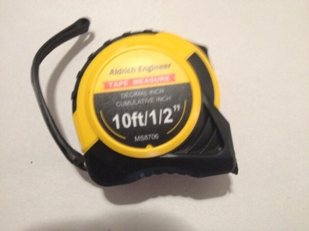 Aldrich Engineer – Decimal inch tape measures 165 ft, 25 ft, 10 ft, 5 ft